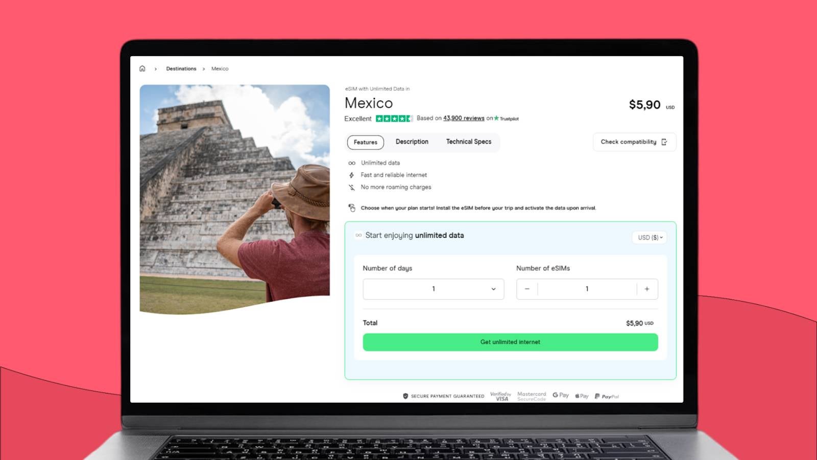 How to get and activate an eSIM with Telcel Mexico - Holafly