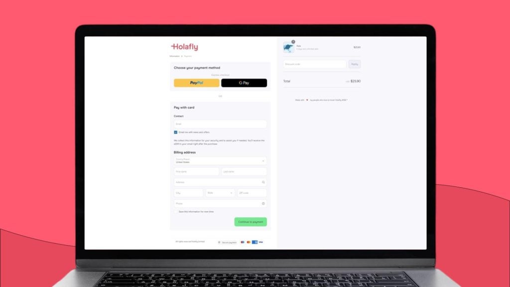 How to buy an eSIM online - Holafly