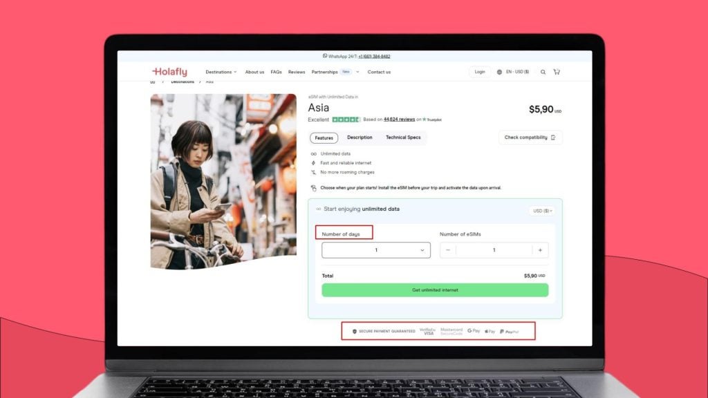 How to buy an eSIM online - Holafly