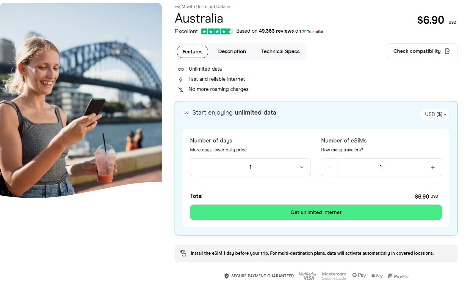 Learn how to get and activate an Optus eSIM Australia - Holafly