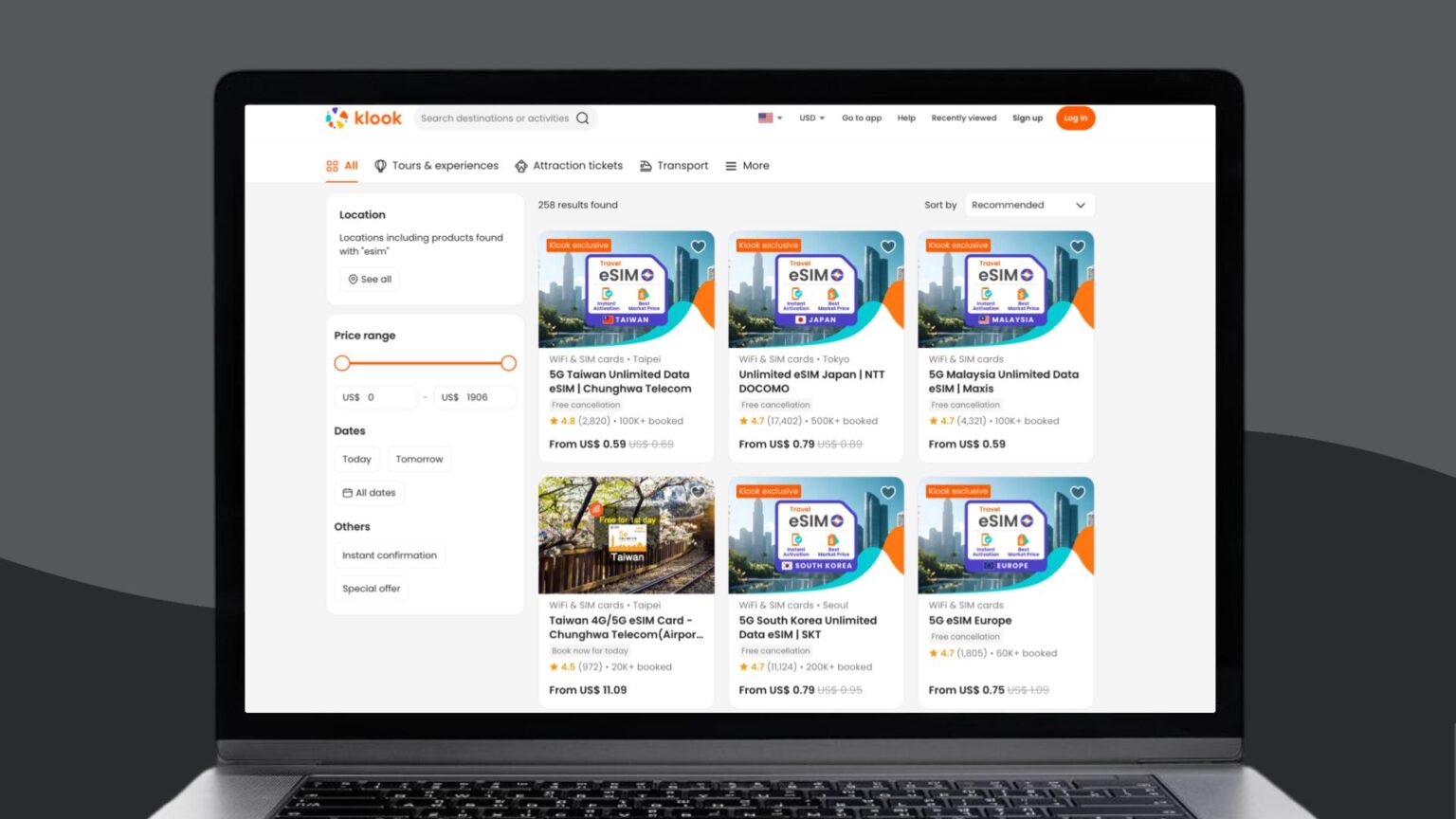 Klook eSIM review: Pricing, plans, and features - Holafly