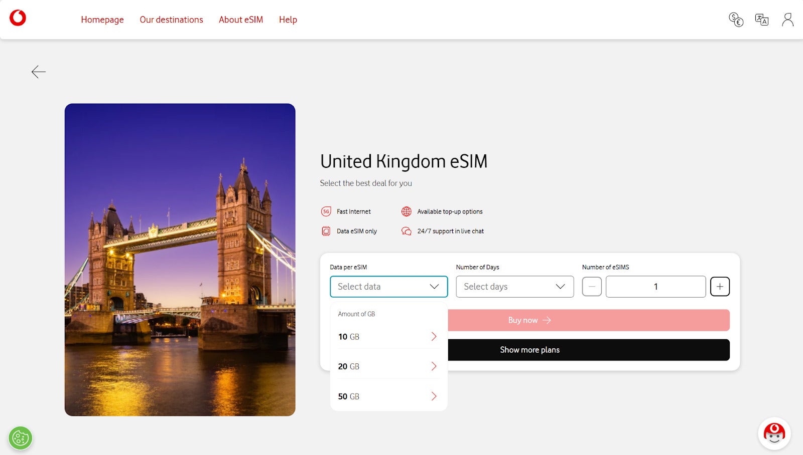 Vodafone UK eSIM for tourists: What you should know