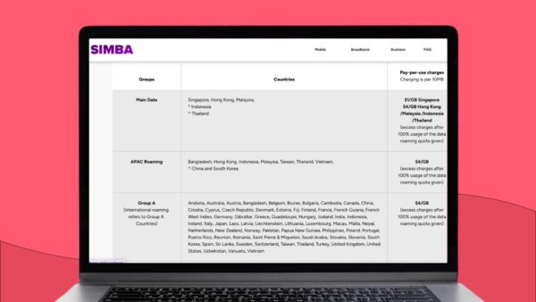 SIMBA APAC roaming: Coverage, data allowance, and price - Holafly