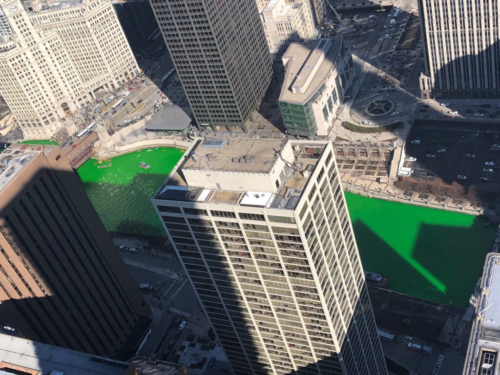 The story behind why Chicago dyes its river green for St. Patrick’s Day