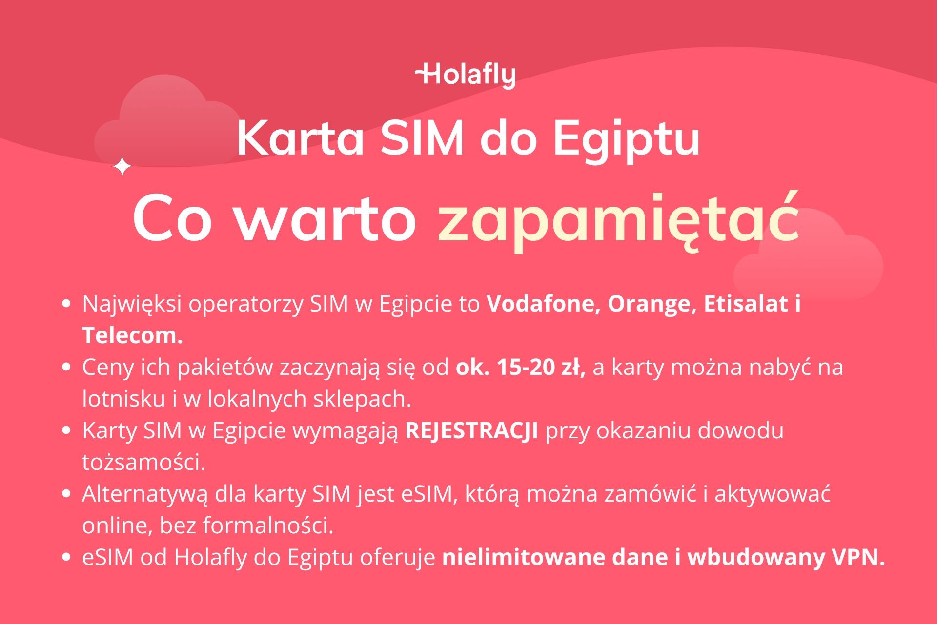 Karta SIM Egipt: Operatorzy, pakiety i ceny 2025