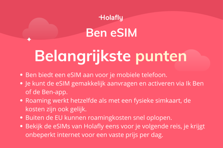 Ben eSIM: Wat je moet weten + alternatief voor het buitenland
