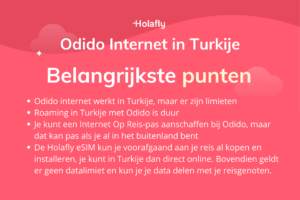 Odido Internet in Turkije: Roamingtarieven en alternatieven
