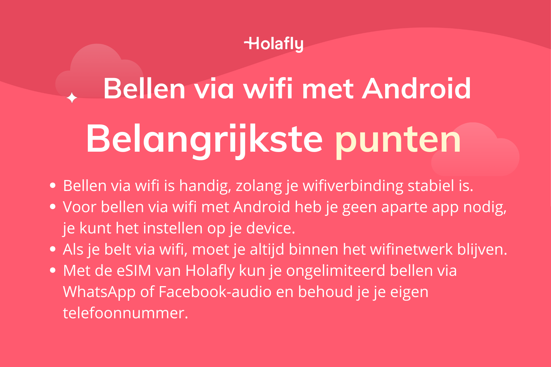 Bellen via wifi met Android: Zo schakel je het in of uit