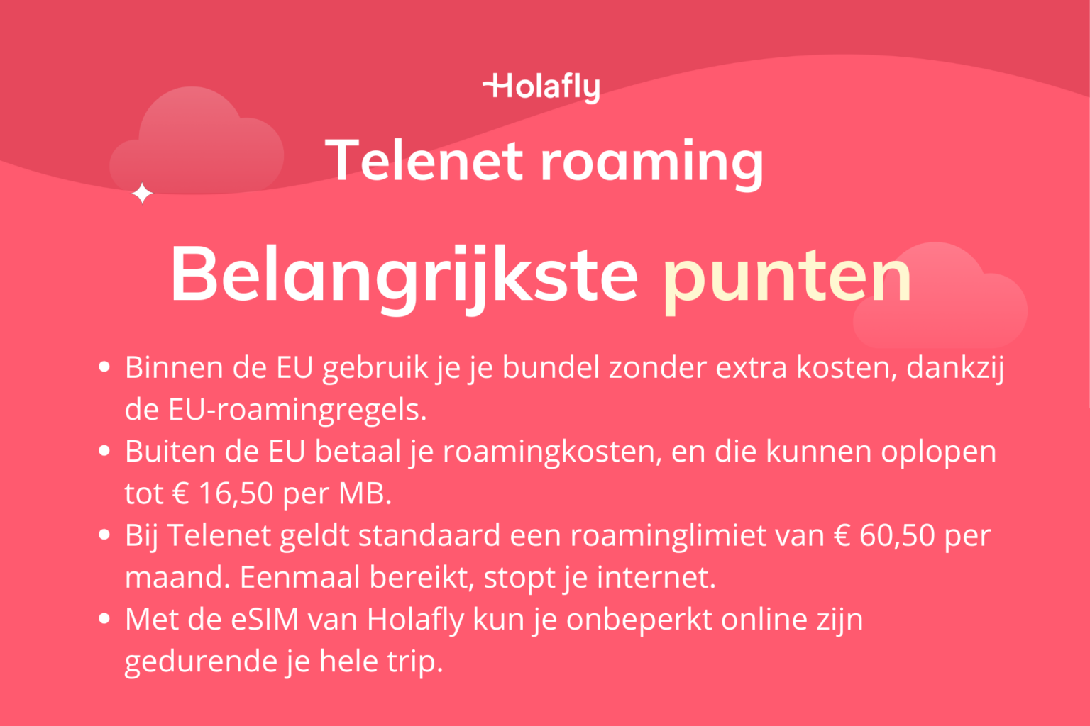 Telenet roaming: Tarieven, zones en de eSIM als handig alternatief
